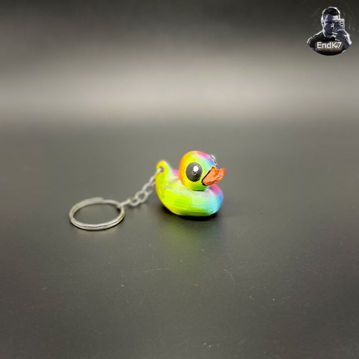 3D Printable Rubber Duck Keychain - Easy & Fast Print - No Supports by ...