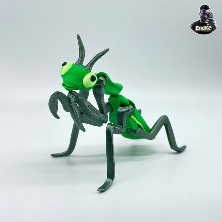 3D Printable Articulated Mantis - Print in Place - Flexible - No ...