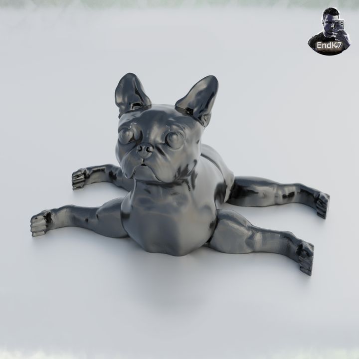 3D Printable Boston Terrier Dog - Articulated - Print in Place - Flexi ...
