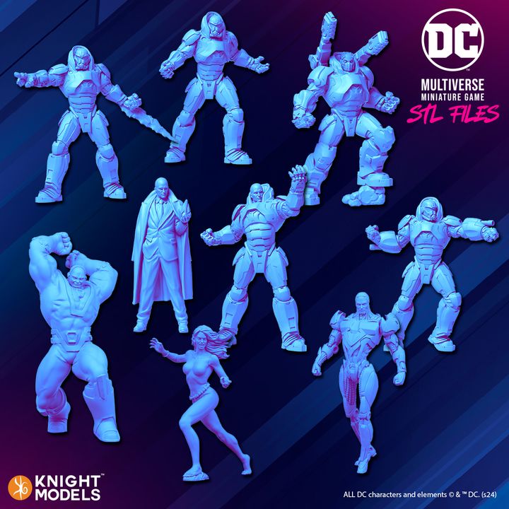 3D Printable Injustice League 1 - Store Pack (9 Minis - 18 Files) by ...