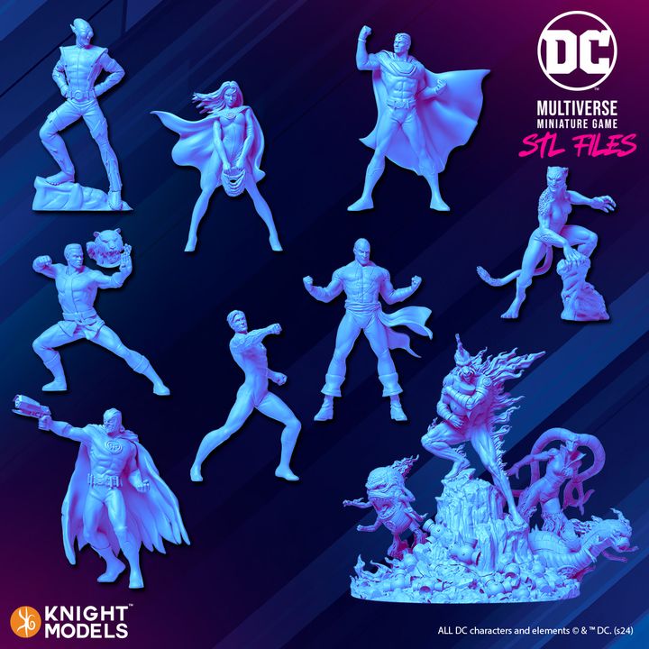 3D Printable Injustice League 2 - Store Pack (9 Minis - 26 Files) by ...