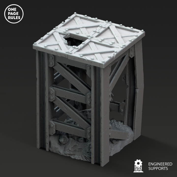 3D Printable Urban Platforms Terrain by One Page Rules