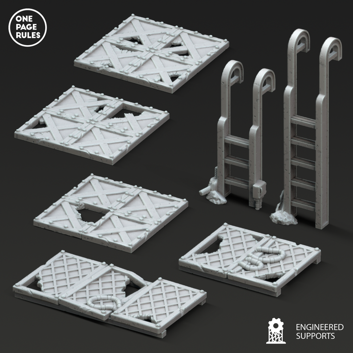 3D Printable Urban Platforms Terrain by One Page Rules