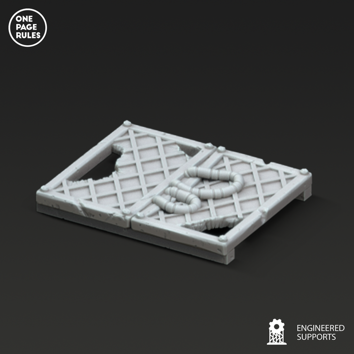 3D Printable Urban Platforms Terrain by One Page Rules
