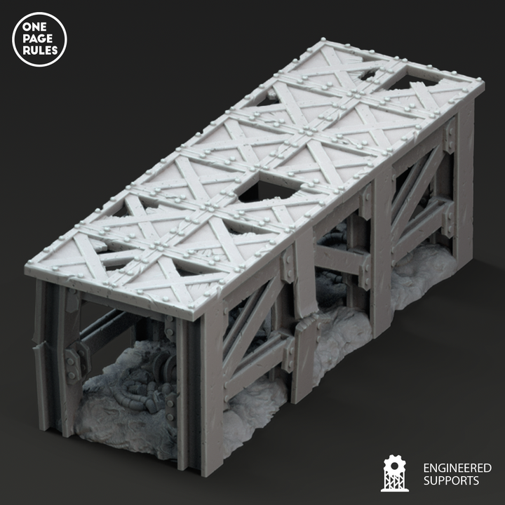 3D Printable Urban Platforms Terrain by One Page Rules