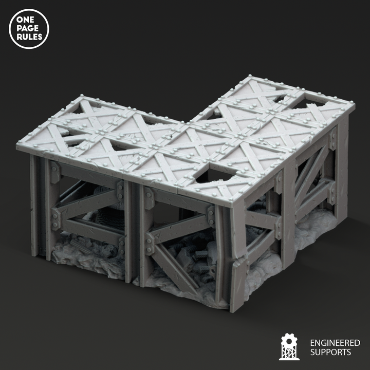 3D Printable Urban Platforms Terrain by One Page Rules