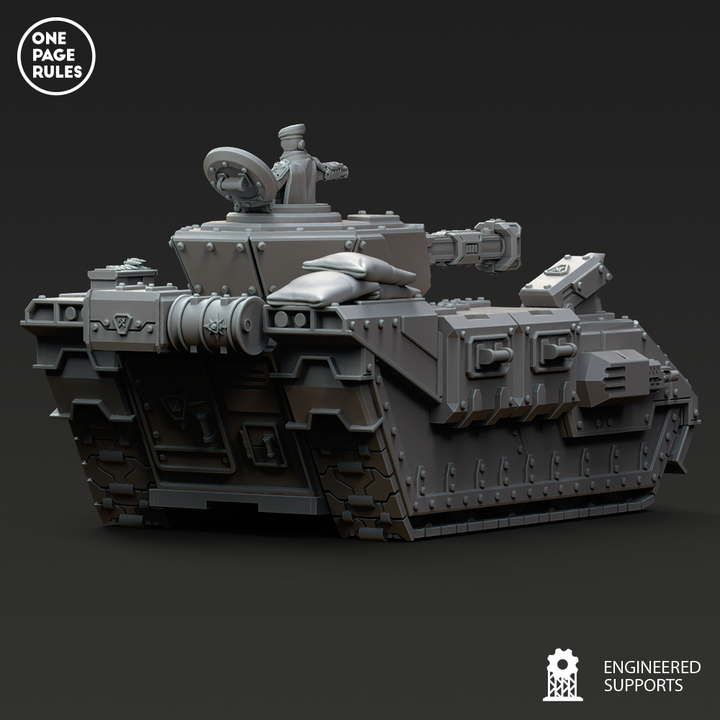3D Printable Battle Tank - Human Defense Force by One Page Rules