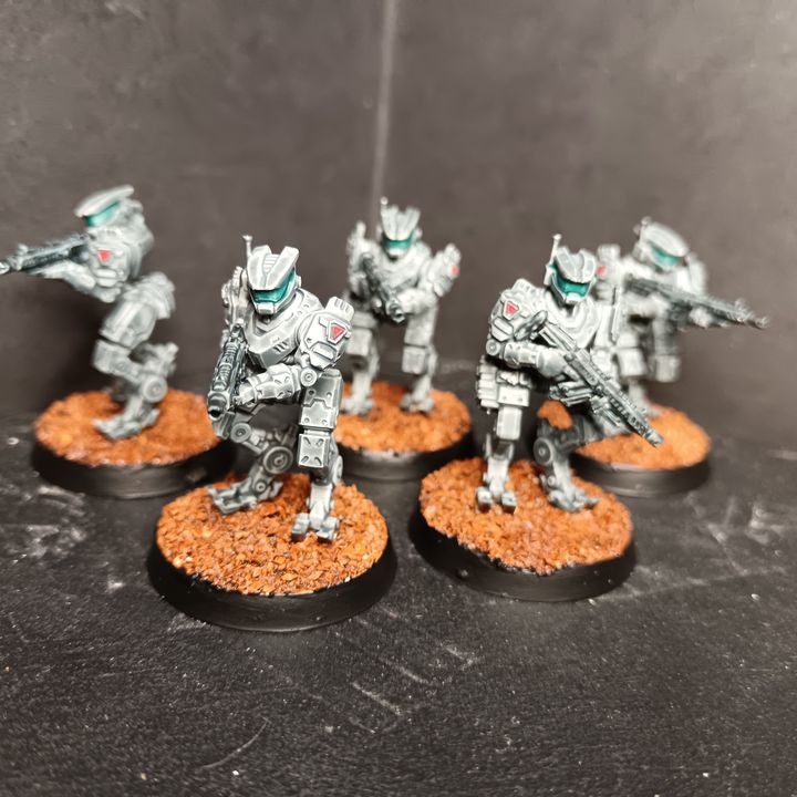 3D Print of GRUNT Robots - Human Defense Force by Edylem