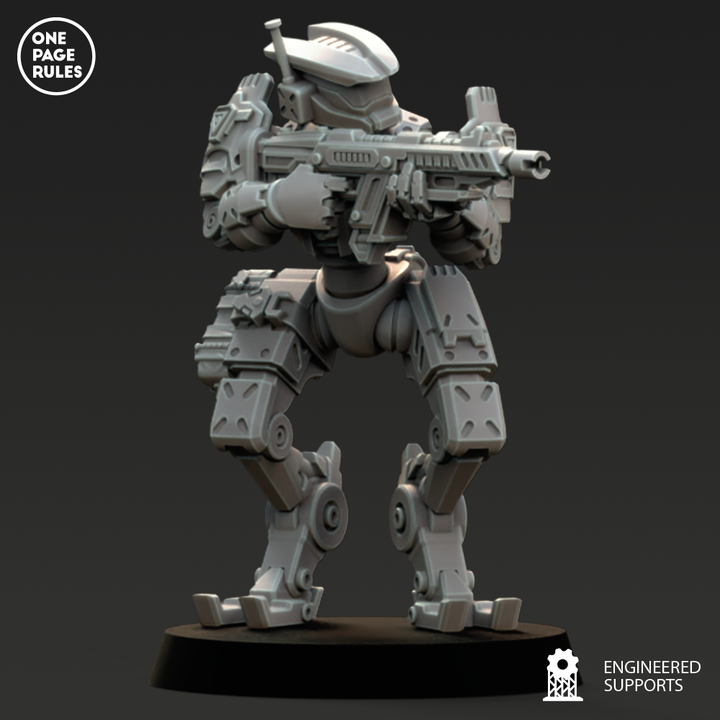 3D Printable GRUNT Robots - Human Defense Force by One Page Rules