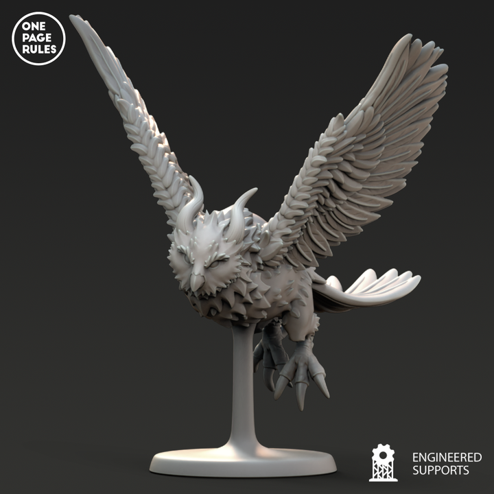 3D Printable Giant Owls - Wood Elves by One Page Rules