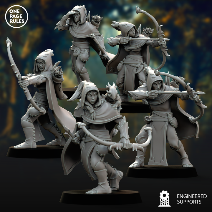3D Printable Glade Scouts - Wood Elves by One Page Rules