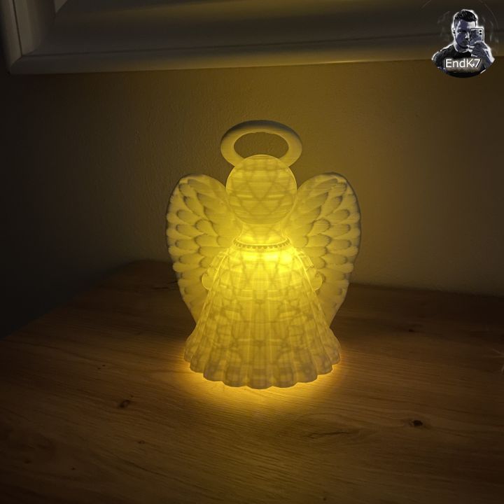 3D Printable Angel Tea Light - Christmas by EndK7