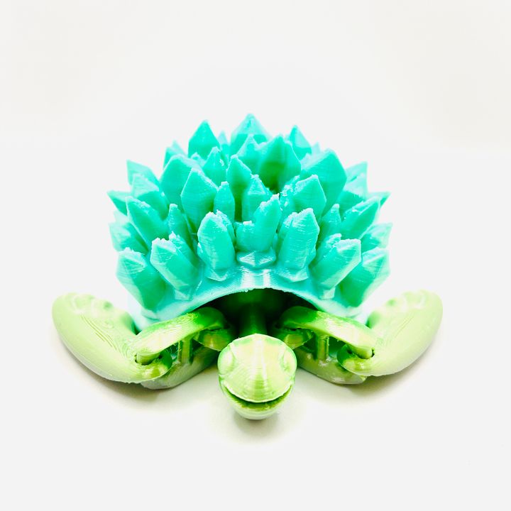 3D Printable Cute Articulated Turtles #1 - Three Models - Swappable ...