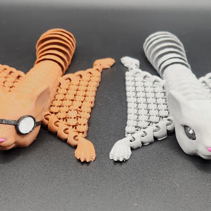 3D Printable Cute Flexi Flying Squirrels by Fillifuu