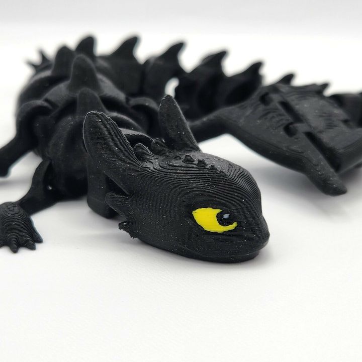 3D Printable Flexi Toothless & Light Fury by Fillifuu