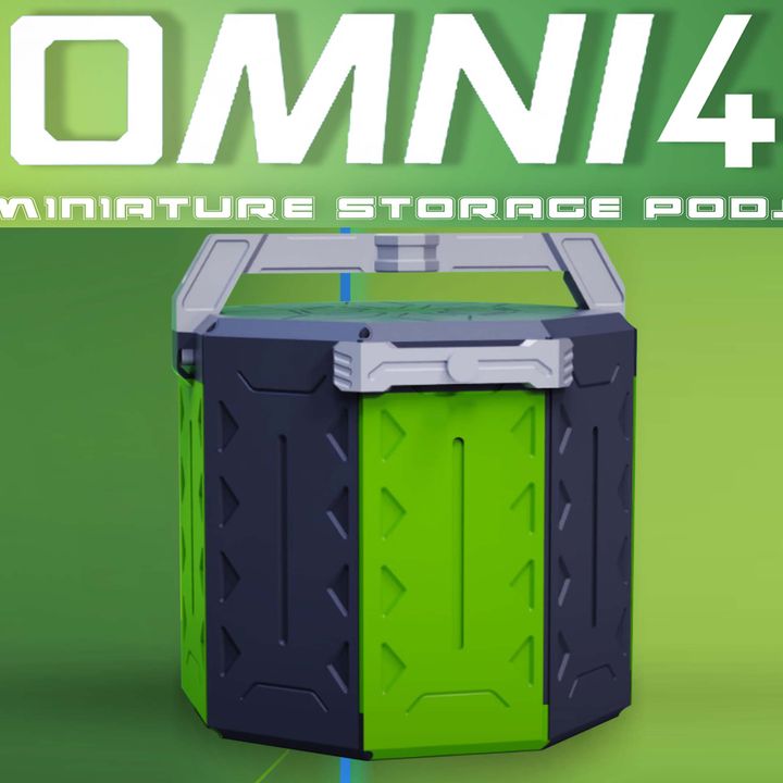 3D Printable Omni 4: Miniature Storage System by Tabletop Terrain