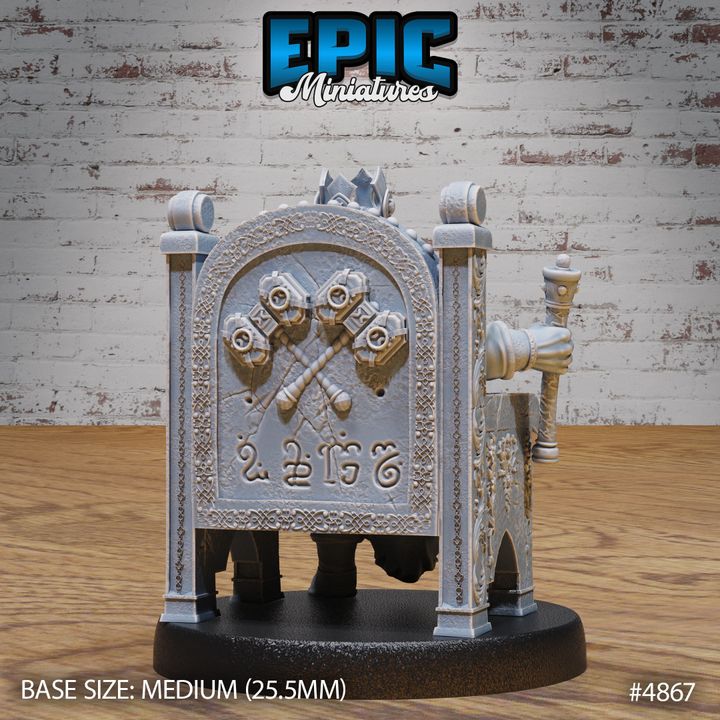3D Printable Dwarf King Throne / Dwarfen Warrior / Mysterious Halfling ...