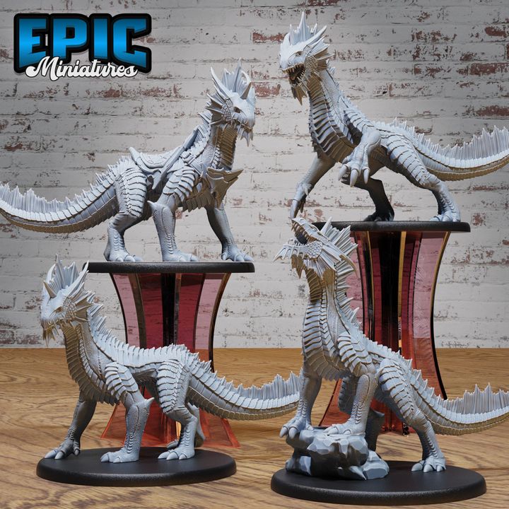 3D Printable Guard Drake Silver Set / Legendary Dragon / Mountain ...