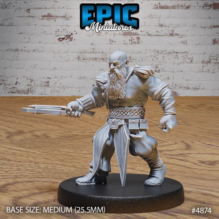 3D Printable Dwarf Raider Set / Dwarfen Bandit Warrior / Mysterious ...