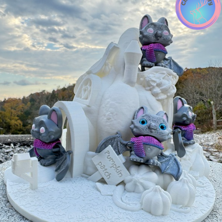 3D Printable Batticus the Bat Flexi by ChibiBestiary