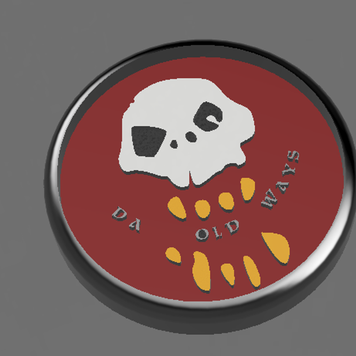 3D Printable Ork Objective Marker by Tabula-Rasa-Gaming