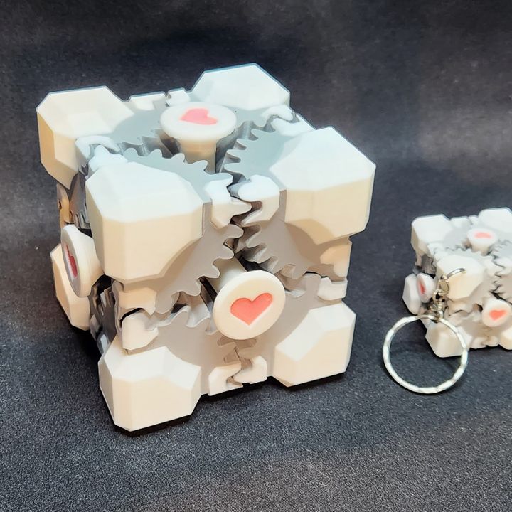 3D Printable Gear Fidget Spinner Collection With Companion Cube Fidget ...