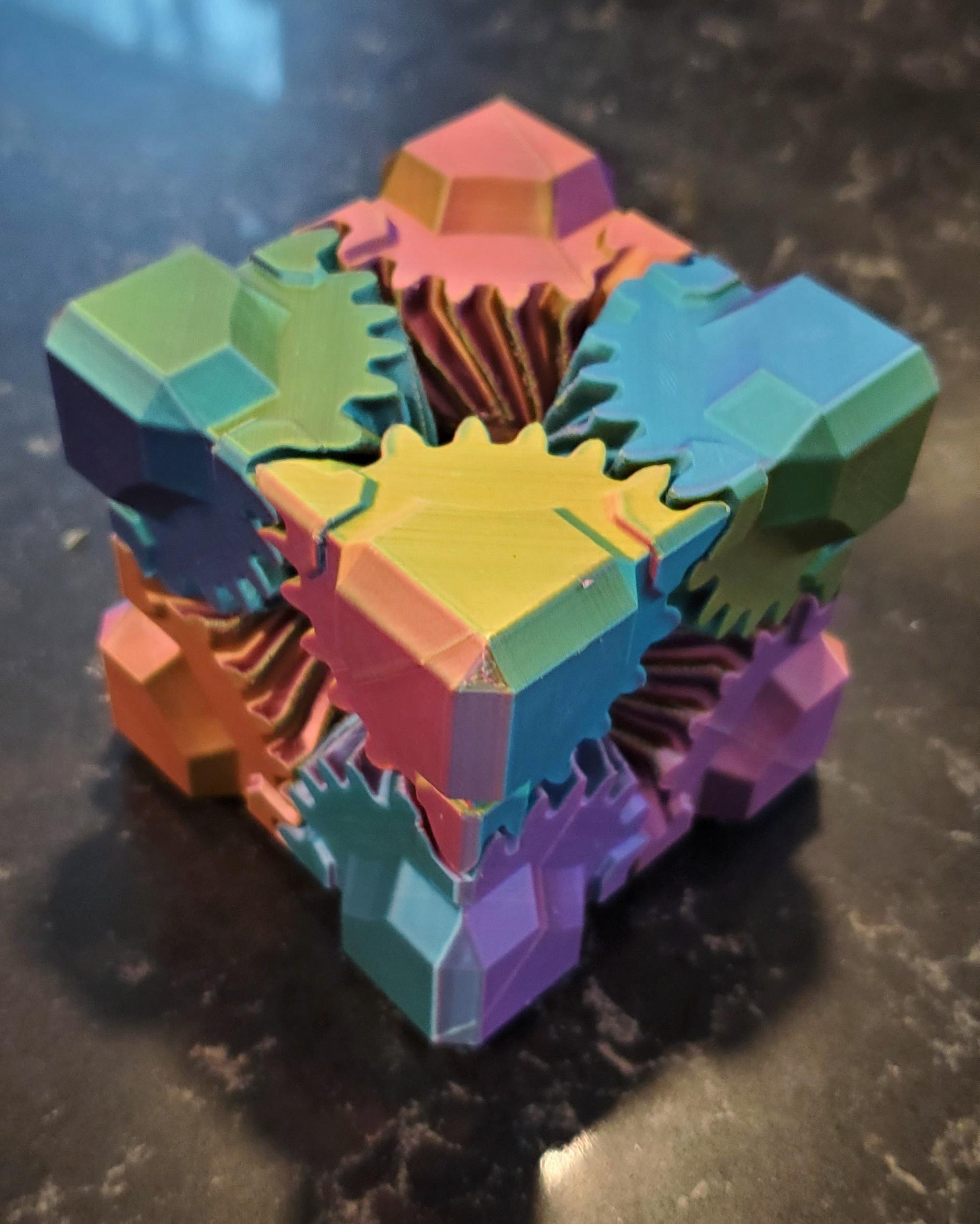 3D Print of Gear Fidget Spinner Collection With Companion Cube Fidget ...