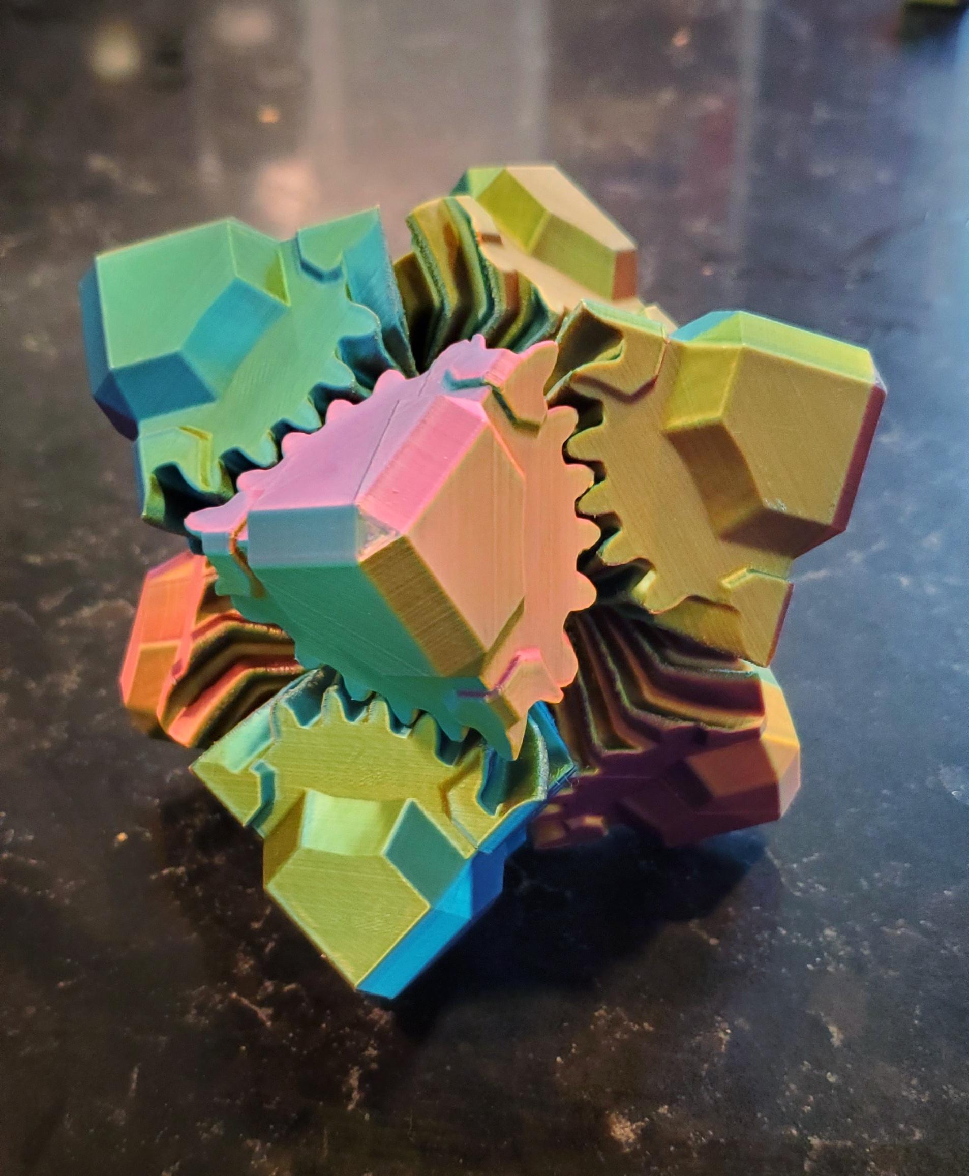 3D Printable Gear Fidget Spinner Collection With Companion Cube Fidget ...