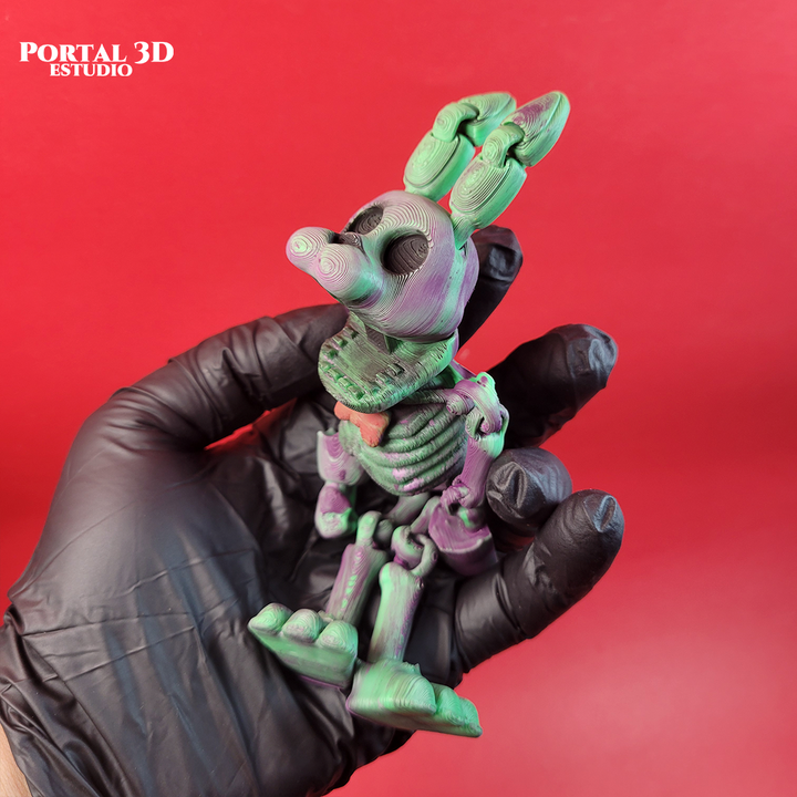 3D Printable bonnie skeleton / PRINT-IN-PLACE WITHOUT SUPPORT by Portal ...