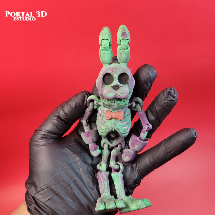3D Printable bonnie skeleton / PRINT-IN-PLACE WITHOUT SUPPORT by Portal ...