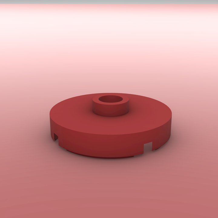 3D Printable LEGO Round Jumper Plate 2X2 by VLAD-MARIUS