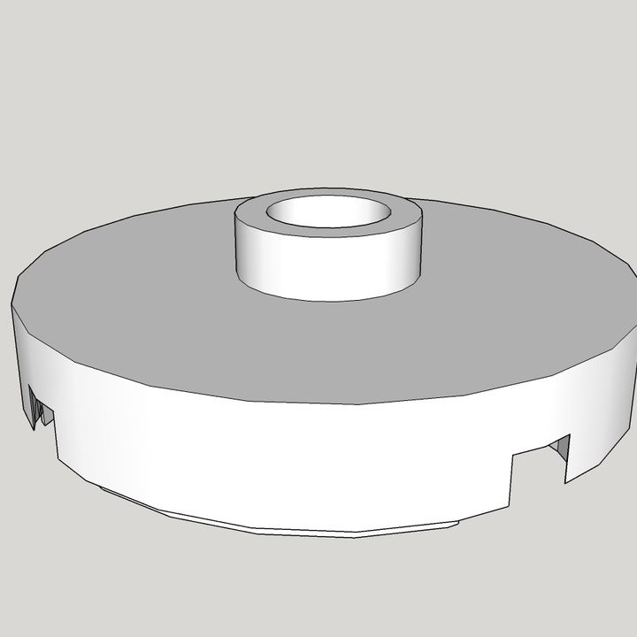 3D Printable LEGO Round Jumper Plate - 2X2 by VLAD-MARIUS