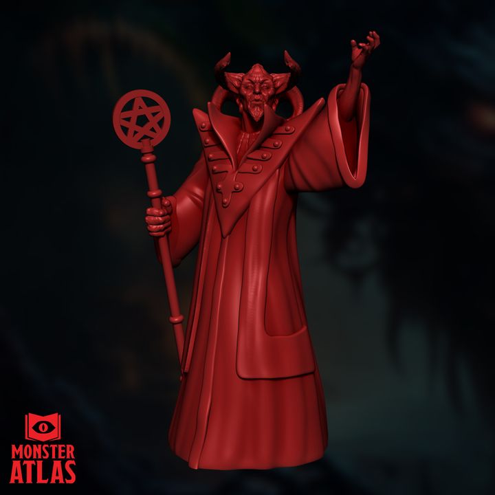 3D Printable Asmodeus Lord of the Ninth by Monster Atlas