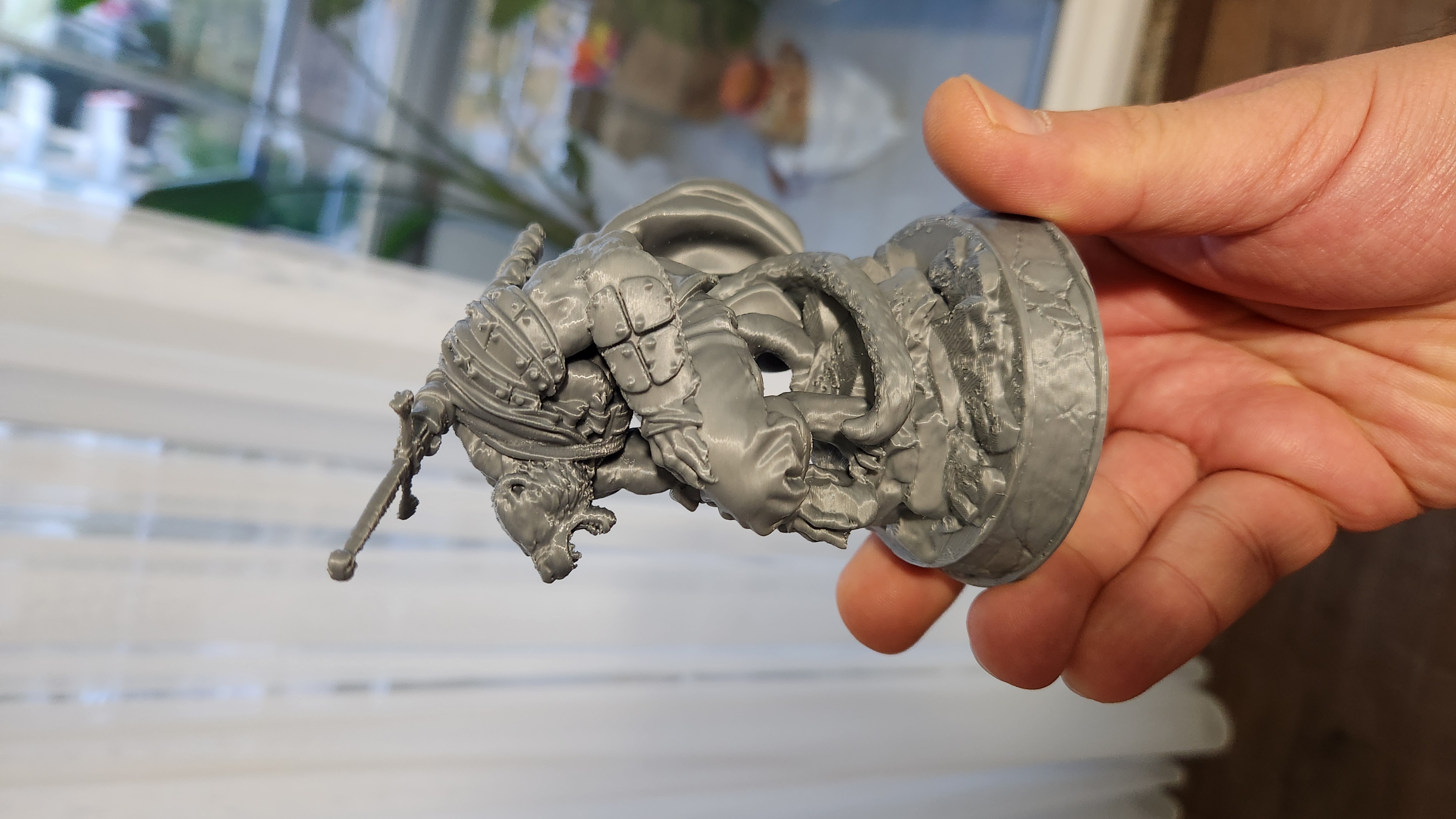 3D Printable Or'nge-Face, Human Weretiger Fighter | Pre-Supported by ...