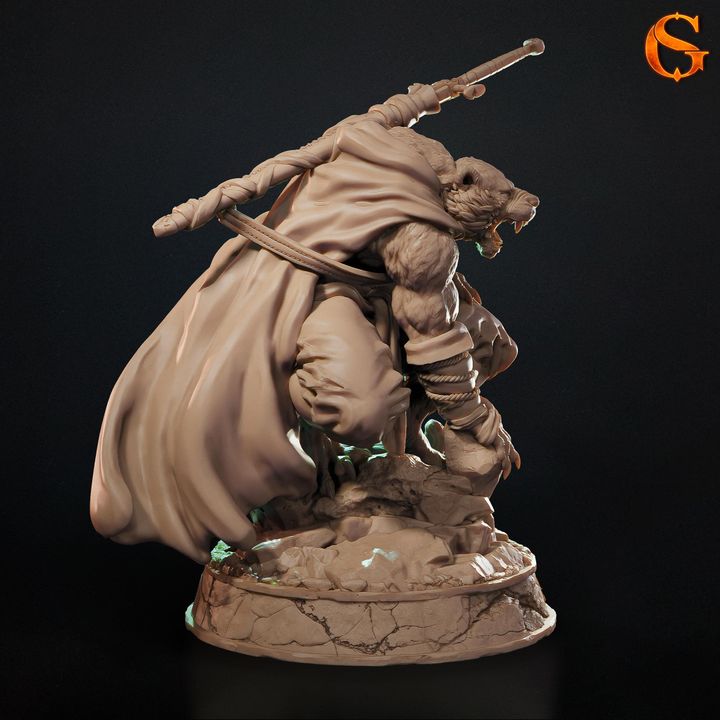 3D Printable Or'nge-Face, Human Weretiger Fighter | Pre-Supported by ...