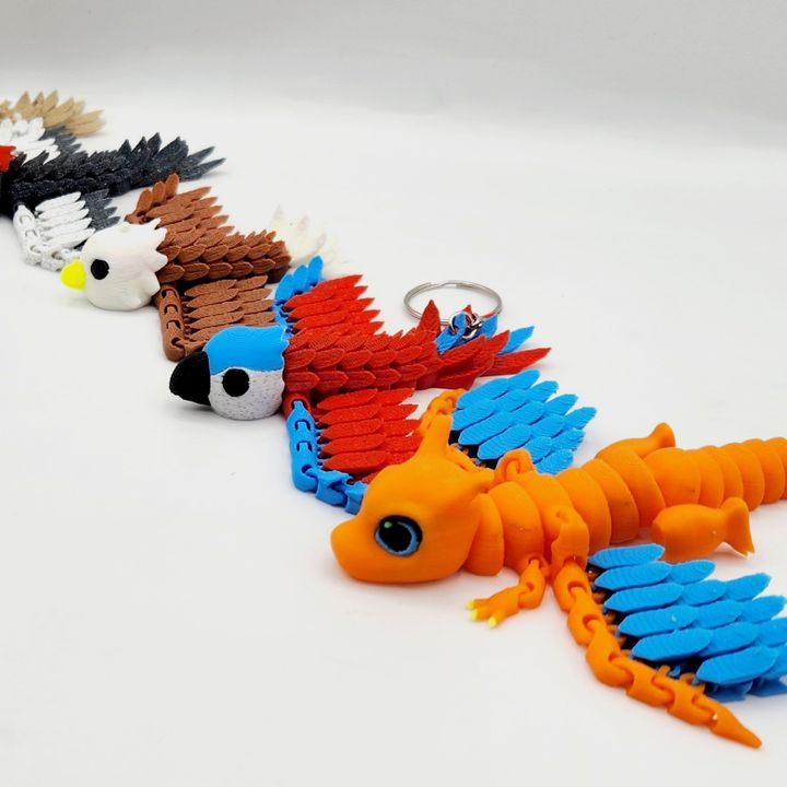 3D Printable Pocket Pets - FlexI Pet Collection - Pocket Robin ...