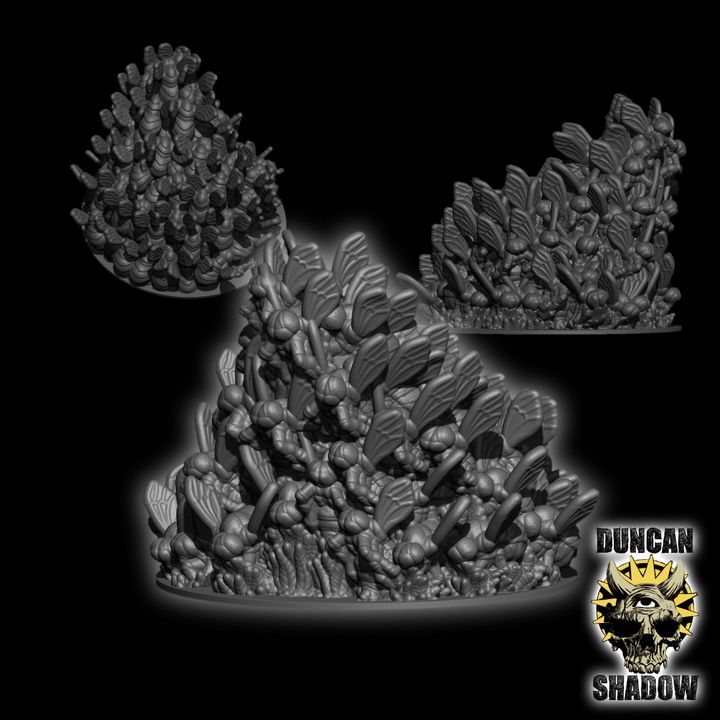 3D Printable Fly Swarm (Pre Supported + SupportFree) by Duncan Shadow