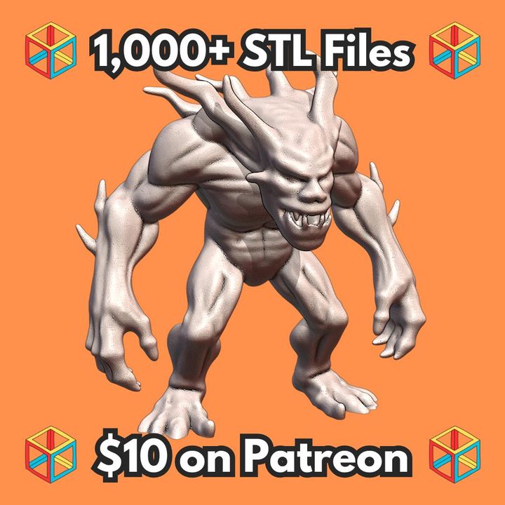 3D Printable 28mm DND Forest Demon Fantasy Miniature for Tabletop RPG ...