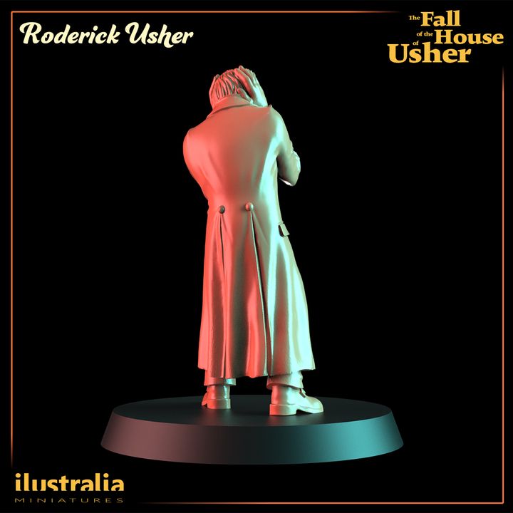 3D Printable Roderick Usher by ilustralia miniatures