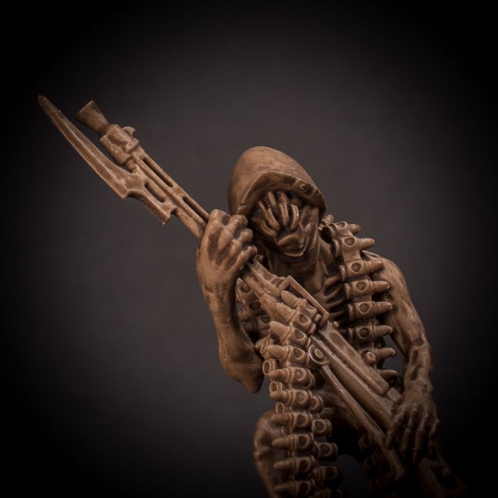 3D Printable Heavy Weapon Grall by Knucklebones Miniatures