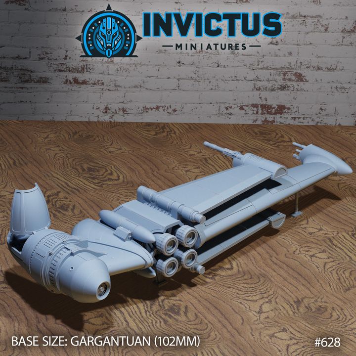 3D Printable T Spaceship / Galactic Battleship / Space War Skyship ...