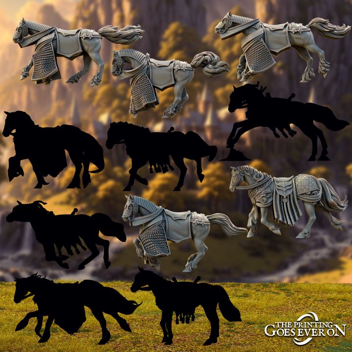 3D Printable Modular High Elf Knights - Presupported by The Printing ...