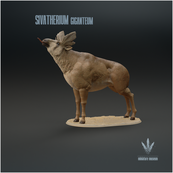 3D Printable Sivatherium giganteum : Feeding by Miniature Museum
