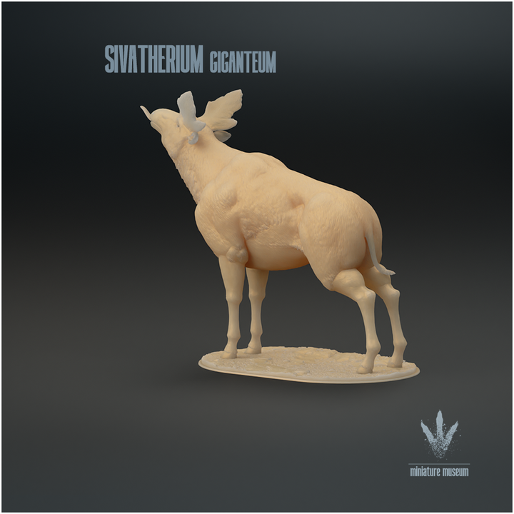 3D Printable Sivatherium giganteum : Feeding by Miniature Museum