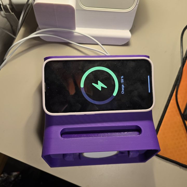 3D Printable Dual MagSafe iPhone Standby Mode Dock Parametric by ...