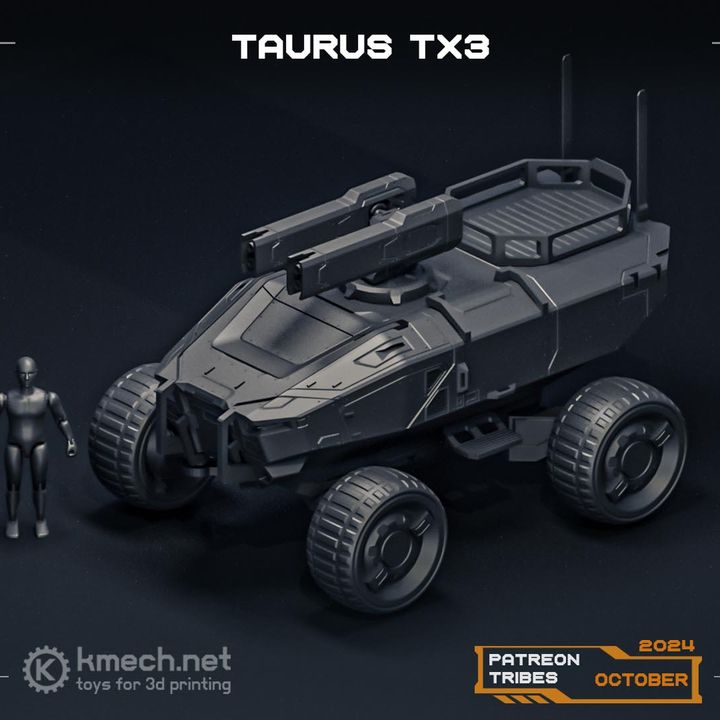 3D Printable TAURUS vehicle by Kmech