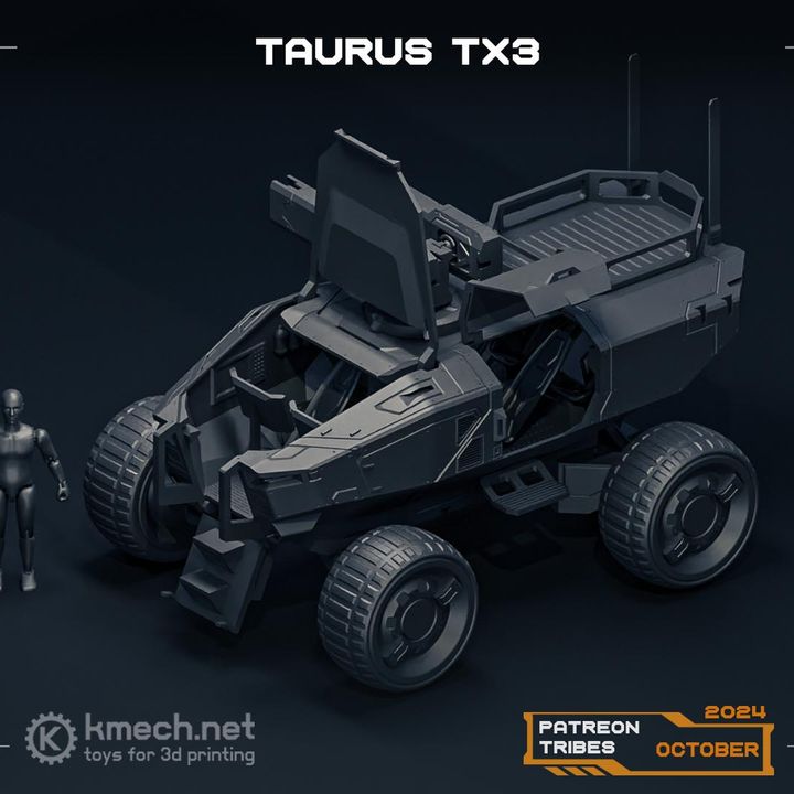 3D Printable TAURUS vehicle by Kmech