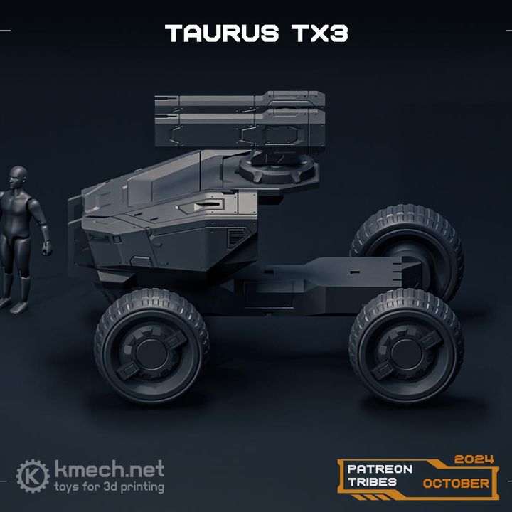 3D Printable TAURUS vehicle by Kmech