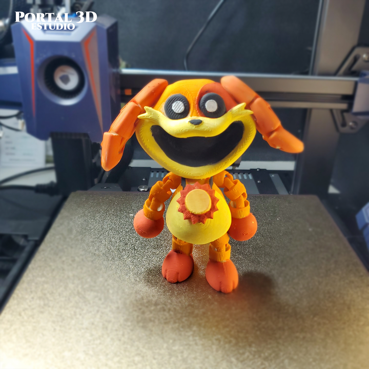 3D Printable Dogday // PRINT-IN-PLACE WITHOUT SUPPORT by Portal-3D-Estudio