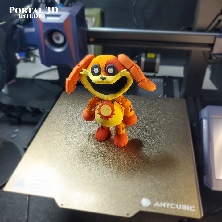 3D Printable Dogday // PRINT-IN-PLACE WITHOUT SUPPORT by Portal-3D-Estudio